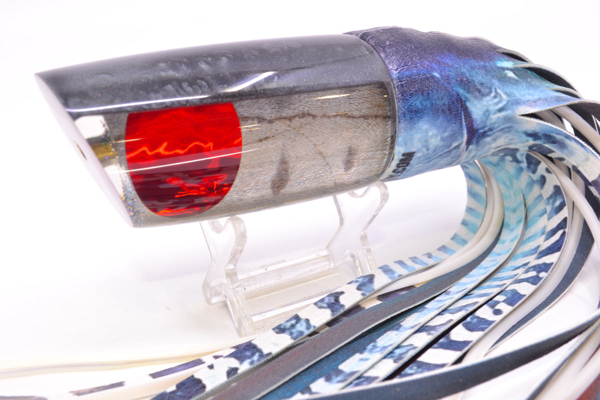 Koya Lures Lai Skin Charcoal Back Red Eyes #2 Large 614 14" 9oz ALV Vi ...