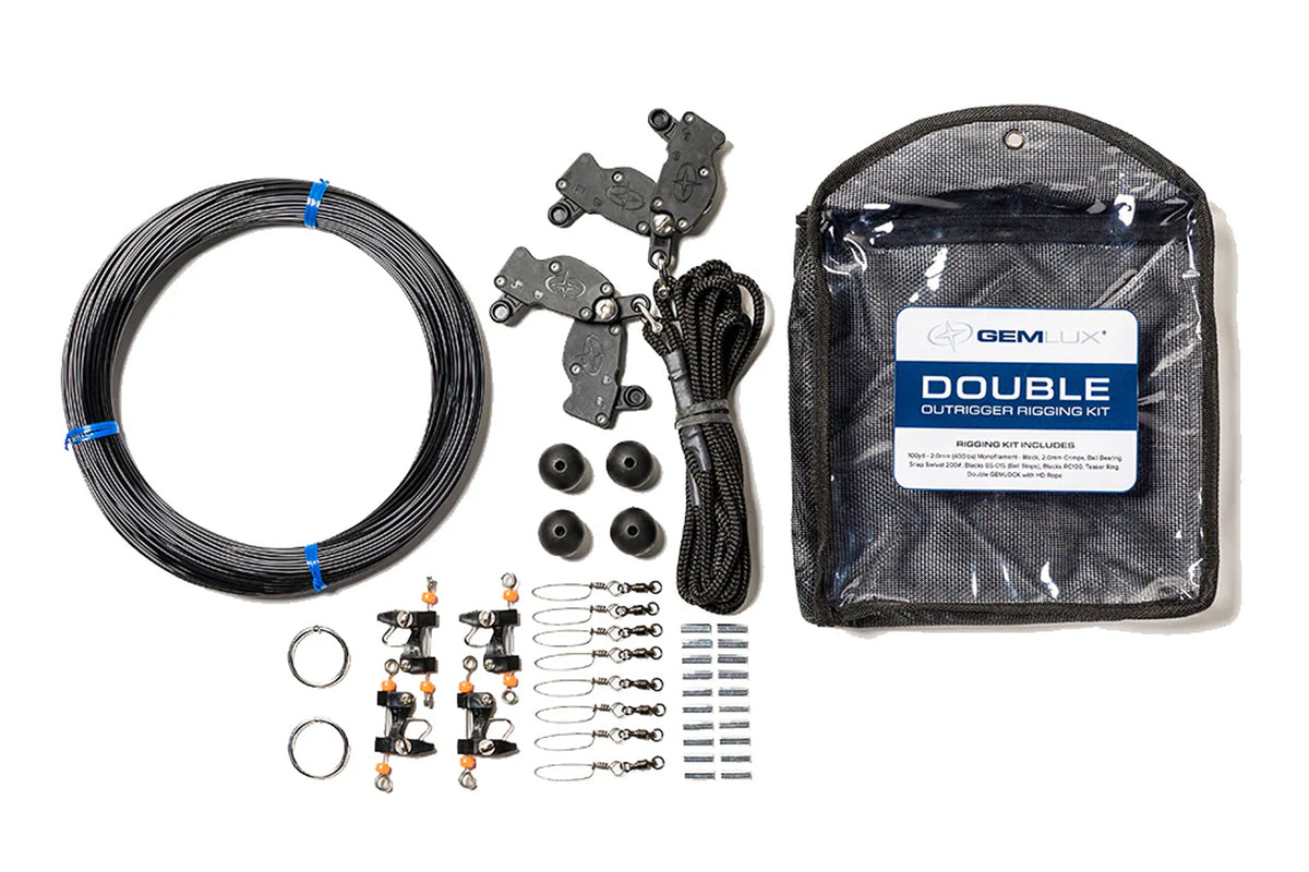 Gemlux Double Outrigger Rigging Kit — GZ Lures Big Game Supply