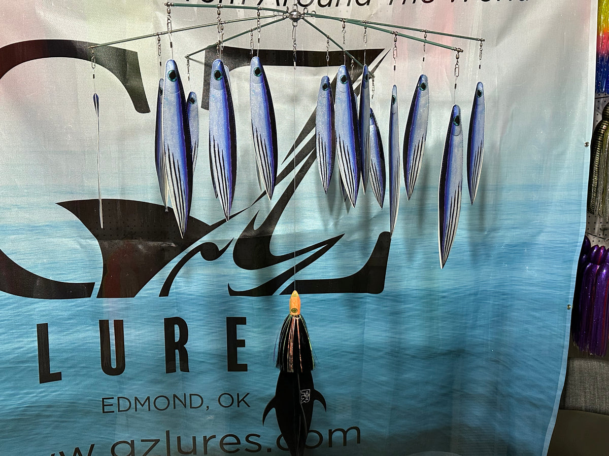 Fire Tailz Skipjack Ninja Dredge Pre-Built — GZ Lures Big Game Supply