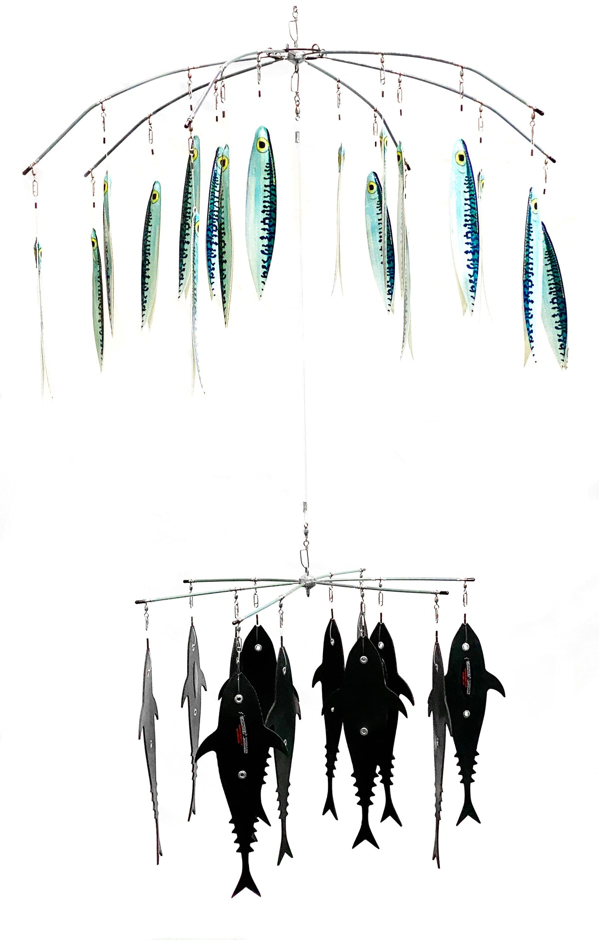 Custom Fire Tailz Tinker Mackerel GMT Kona Strong Flap 2-Tier Dredge P ...