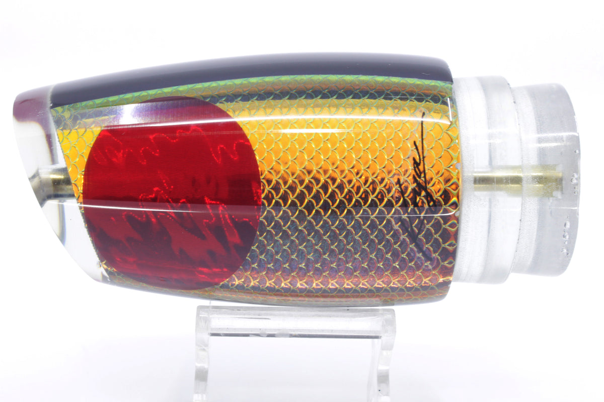 Koya Lures Black Pearl Rainbow Scale Red Eyes Large Poi Dog 16" 12oz ...