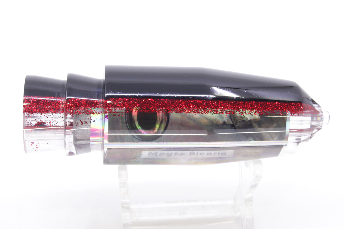 Moyes Lures Tahitian MOP Black-Red Back Taxi Eyes 4-Hole Medium Sicari ...