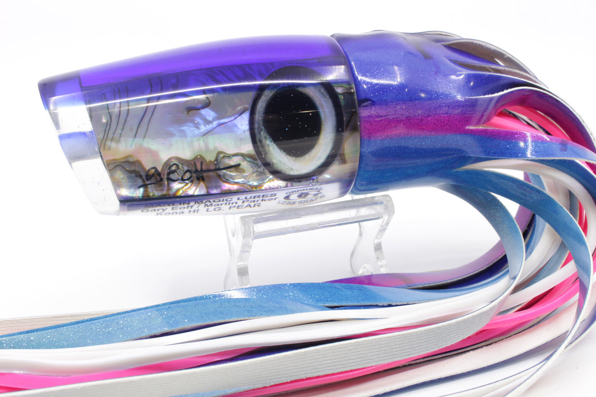 Marlin Magic White Abalone Blue Back Large Pear 12" 11oz Fire Tailz Vi ...