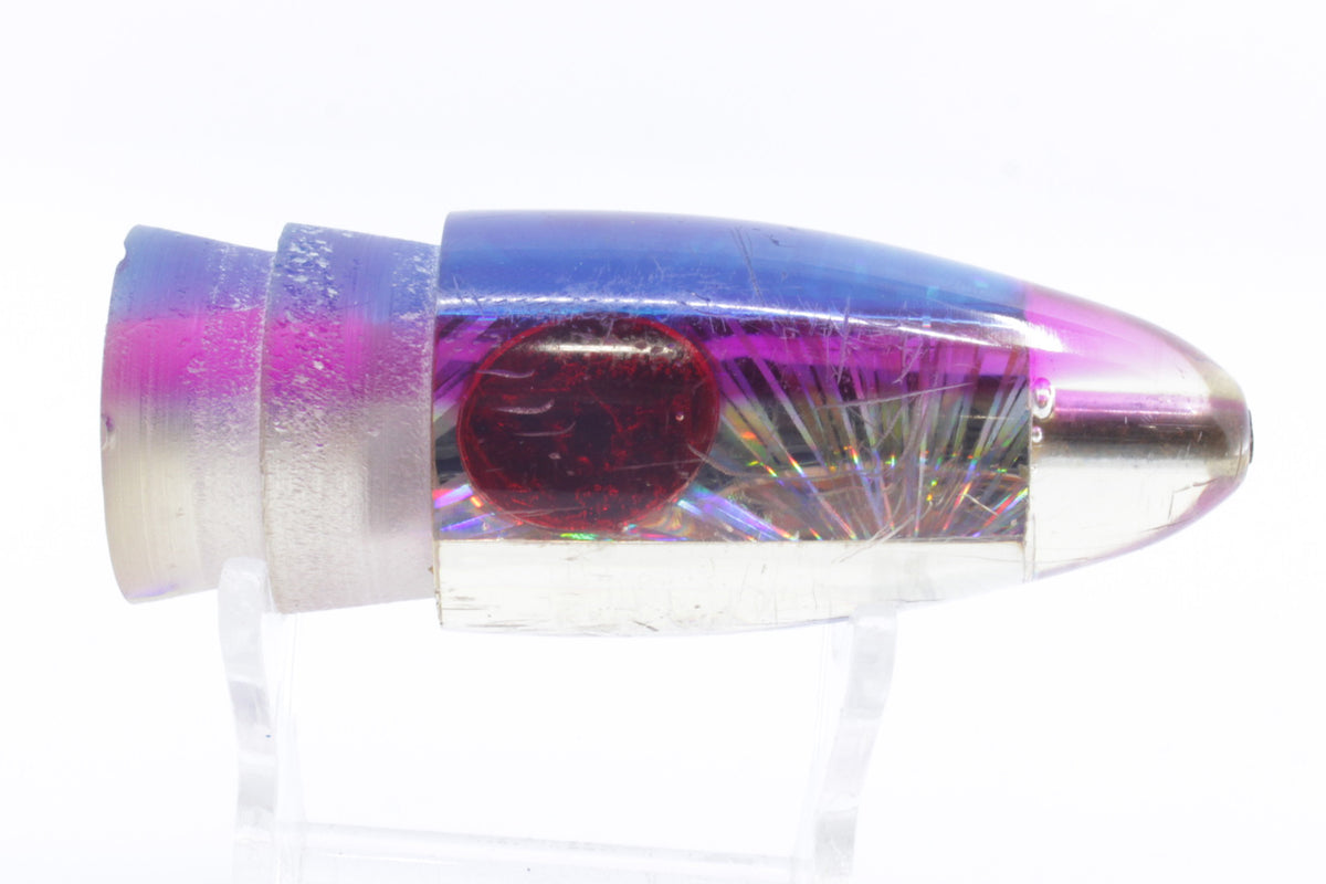 Unknown Silver Rainbow Starburst Blue-Fuchsia Back Bullet 9" 4.5oz Use ...