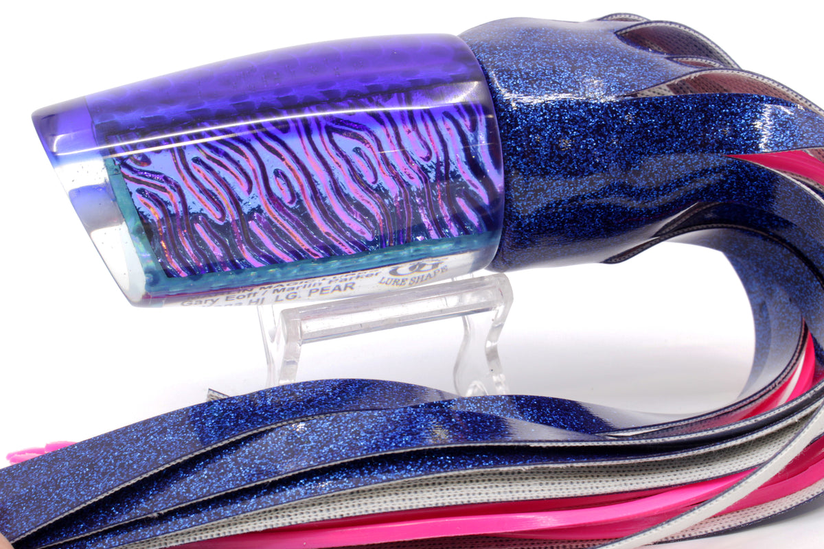 Marlin Magic Blue-Purple Lava Blue Back Large Pear 12" 11oz Vinyl Dark ...