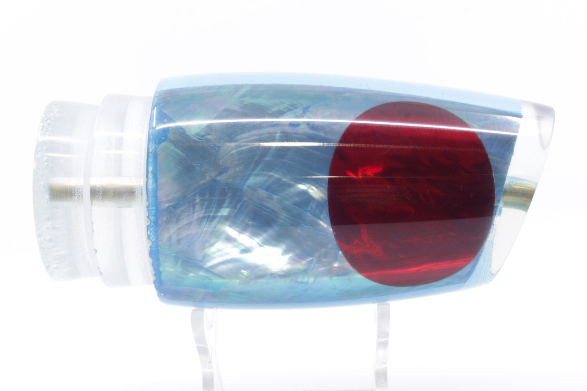Koya Lures Ice Blue MOP Red Eyes Large Poi Dog 16" 12oz — GZ Lures Big ...