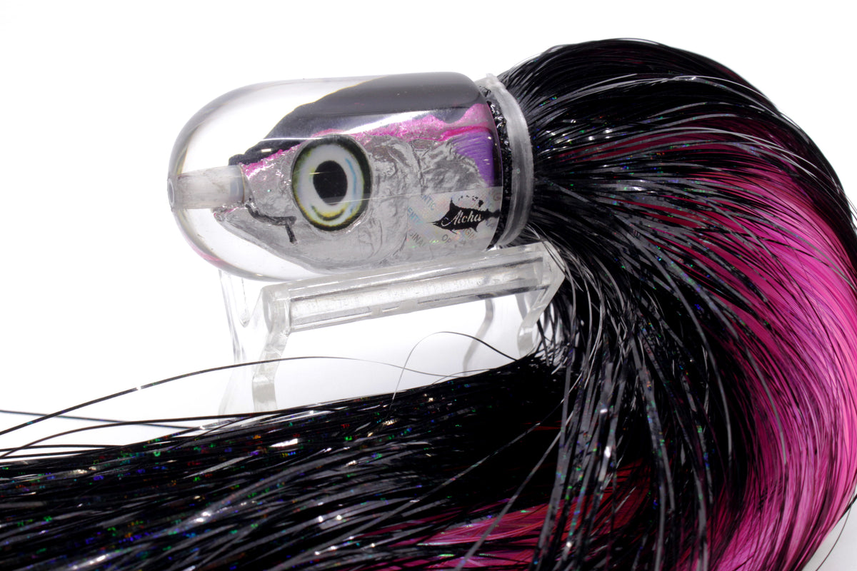 Aloha Lures Black-Pink Back Purple Fins Magic Malolo 9" 4oz Strobez Bl ...