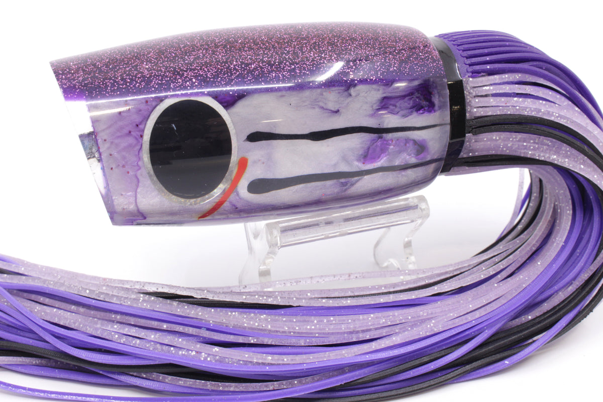 Amaral Lures White-Purple Marbled Purple Back Naja 16" 14.5oz Purple S ...