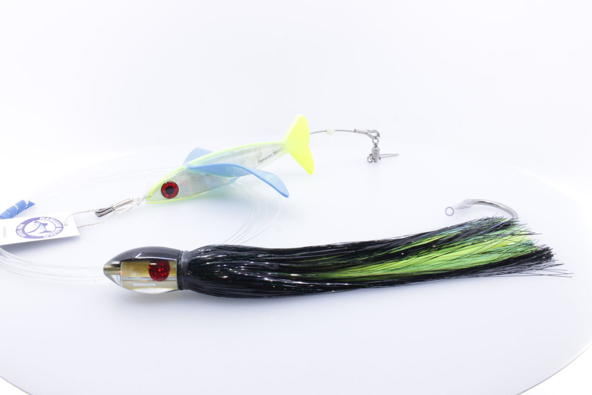 Hawaiian Malolo Bird Feathersword + Marlin Magic Lures Teardrop AP Pre ...