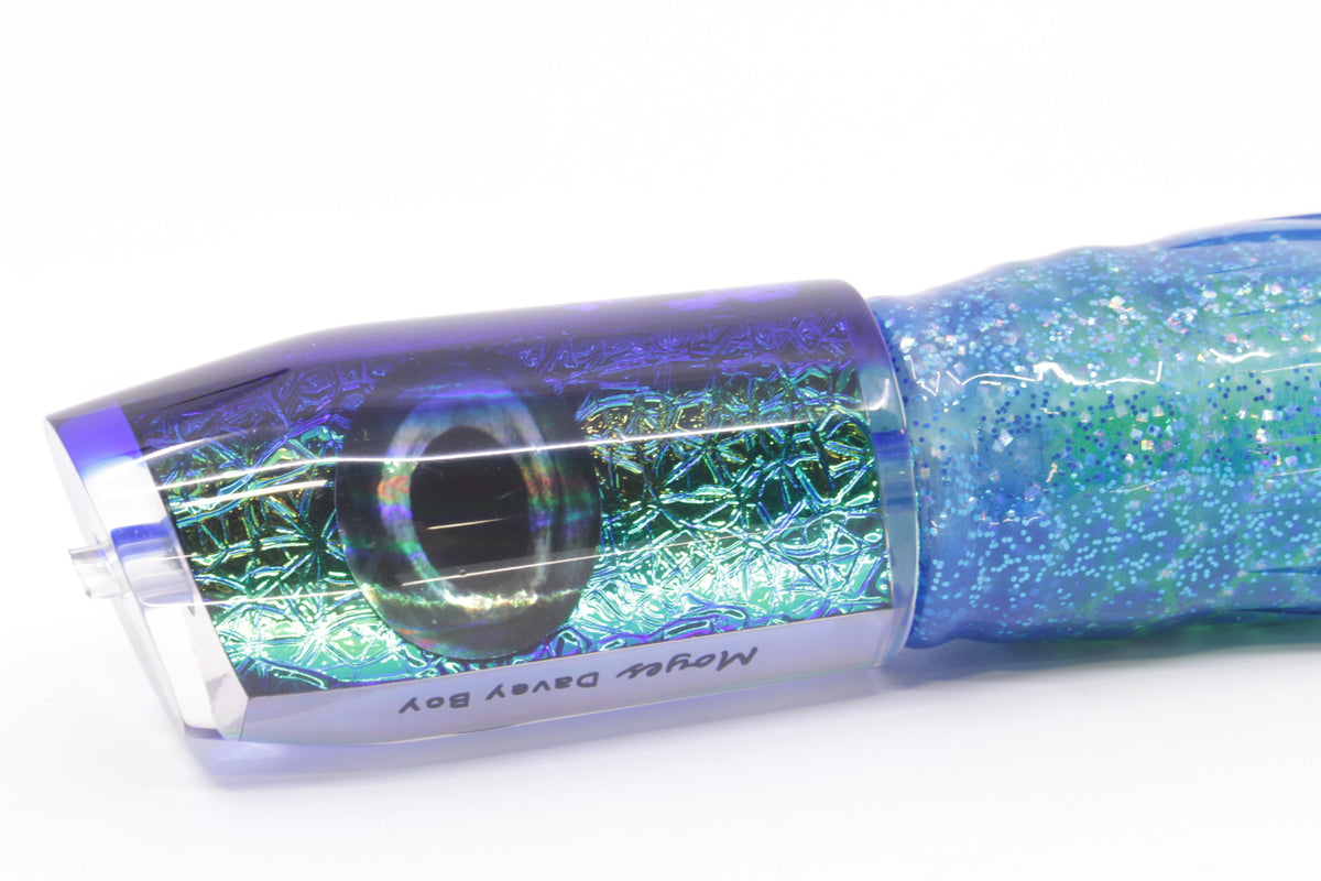 Moyes Lures Green-Blue Oil Slick Blue Back Taxi Eyes Davey Boy 12" 8oz ...