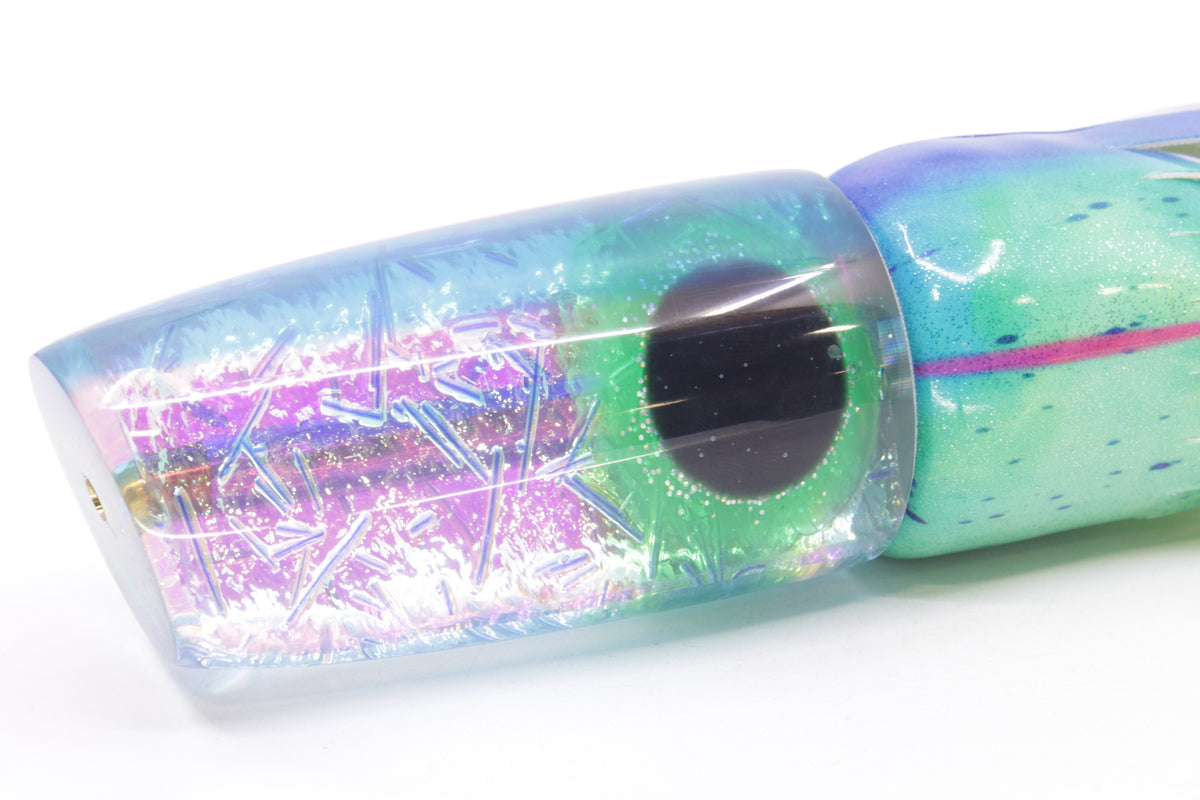 Coggin Lures Akule Dichro Blue Back Copycat Plunger 14" 9.5oz Fire Tai ...