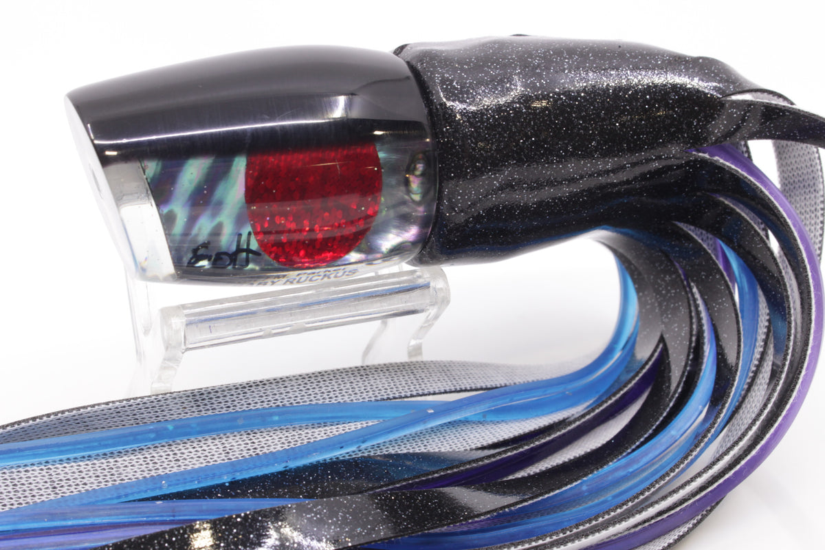 Marlin Magic Blue-Purple Abalone Black Back Red Eyes Baby Ruckus 10" 5 ...