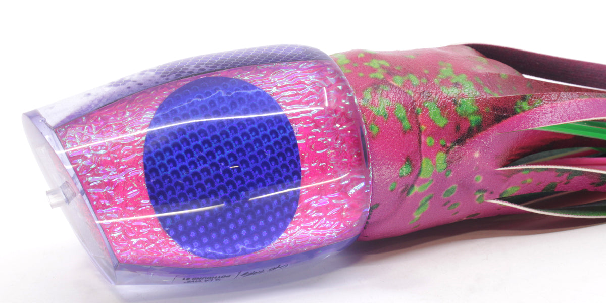 A La Vive Lures Pink Oil Slick Blue Eyes XL Pothound 16" 15.7oz ALV Pi ...
