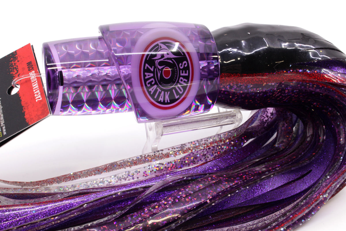 Zacatak Lures Purple Rainbow Scale Large Thunderstruck 12" 8.5oz Skirt ...
