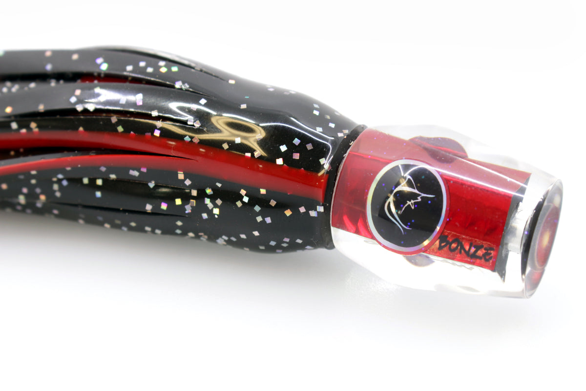 Bonze Lures Red Chrome Scale Black Eyes Outlaw 7" 3oz — GZ Lures Big ...