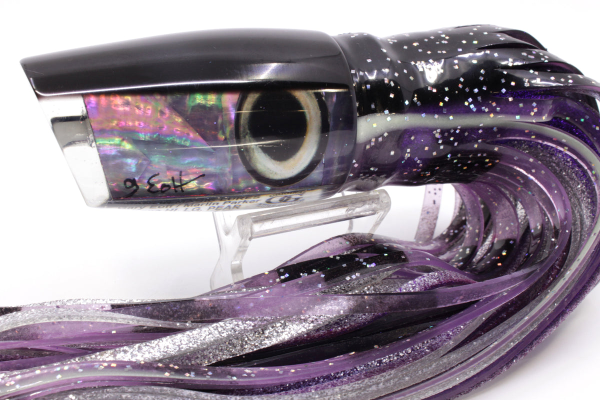 Marlin Magic Purple MOP Black Back Taxi Eyes Large Pear 12" 11oz Skirt ...