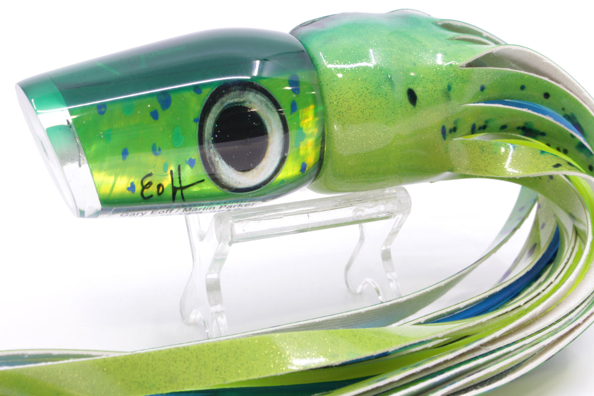 Marlin Magic Mahi Mahi MOP Green Back Taxi Eyes Medium Pear 10" 6.7oz ...