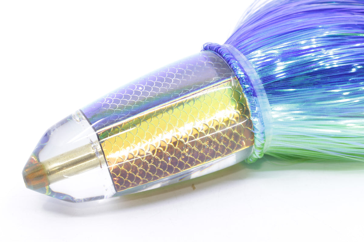 Koya Lures Rainbow Scale Clean Sweep Bullet 12" 13oz EZ Flash Blue-Ice ...