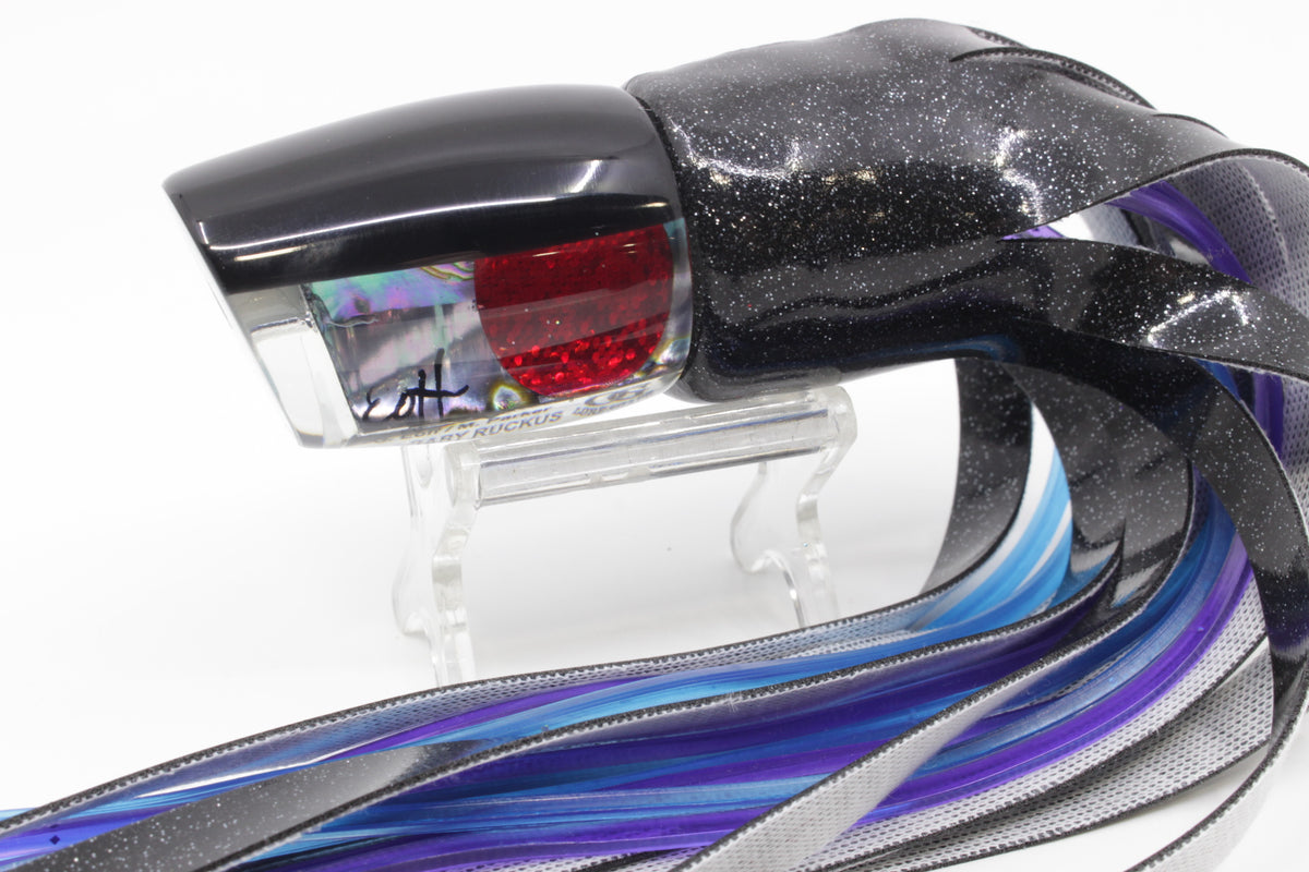 Marlin Magic Blue-Purple Abalone Black Back Red Eyes Baby Ruckus 10" 5 ...