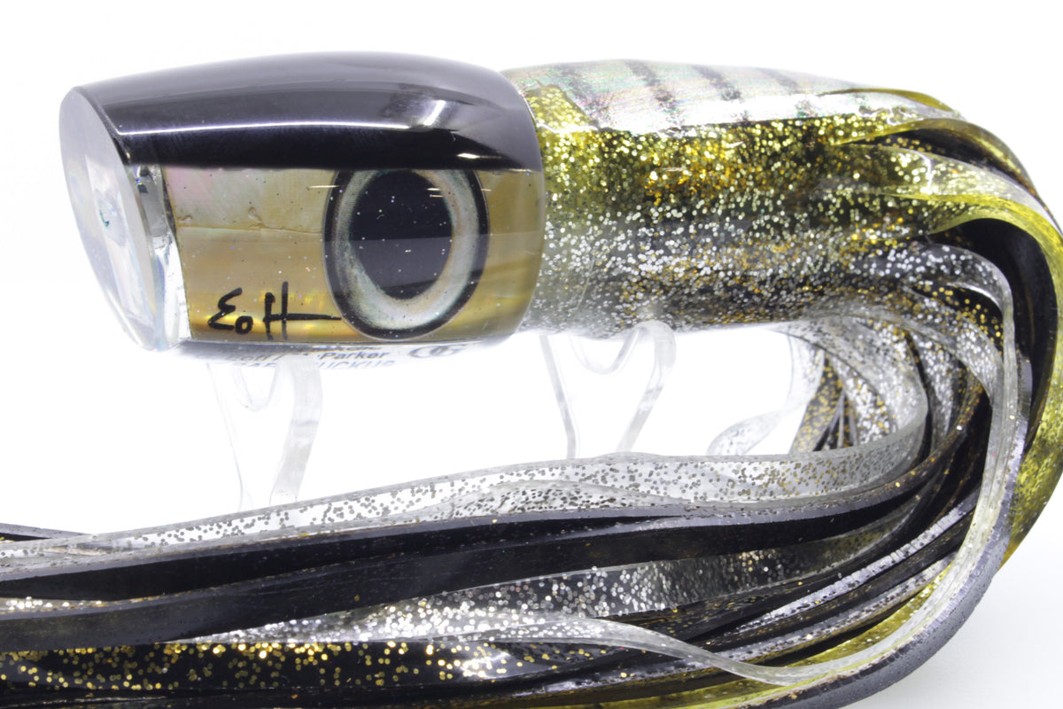 Marlin Magic Golden MOP Black Back Baby Ruckus 10" 6.5oz Skirted Yello ...