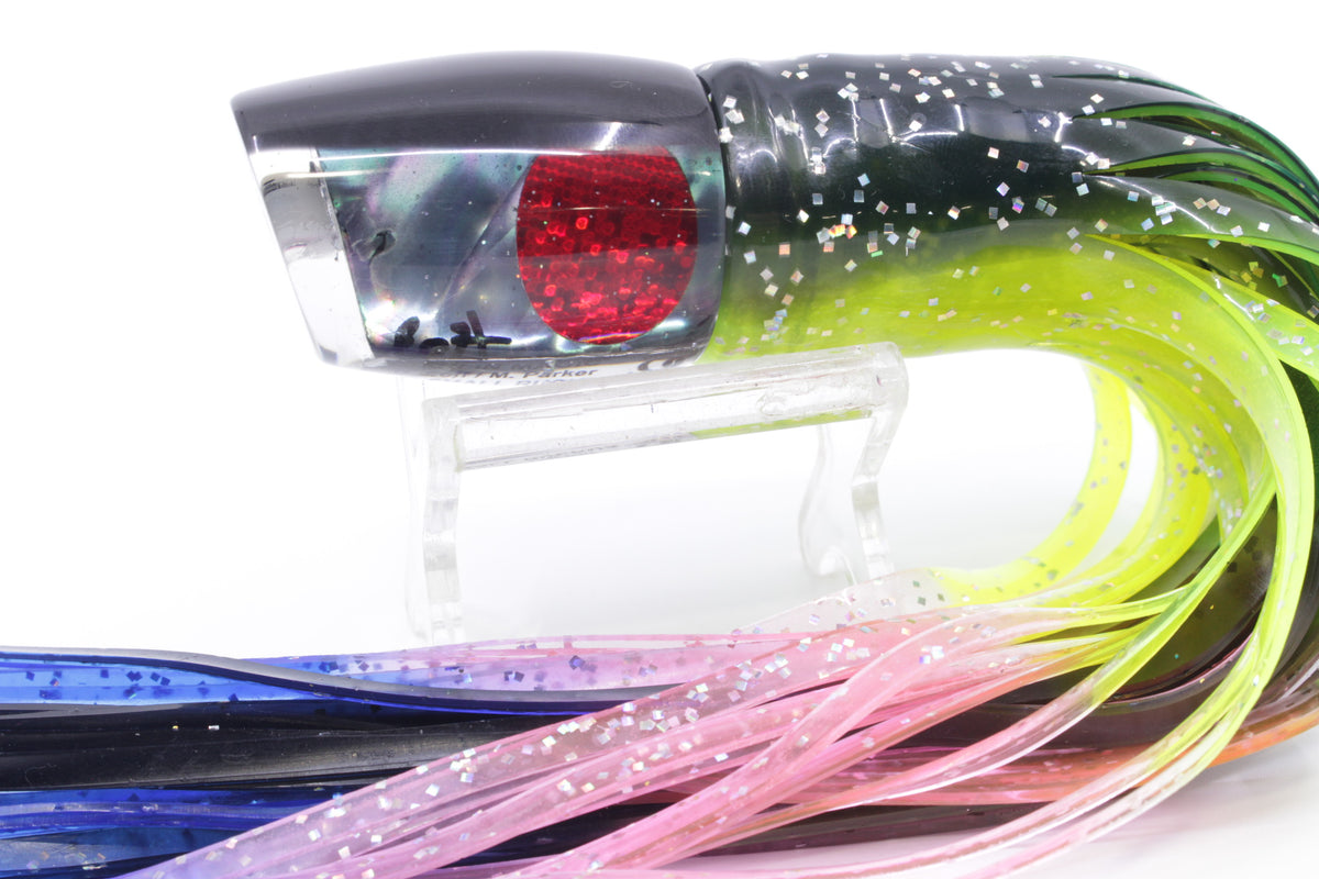 Marlin Magic Blue-Purple Abalone Black Back Red Eyes Small Ruckus 9" 5 ...